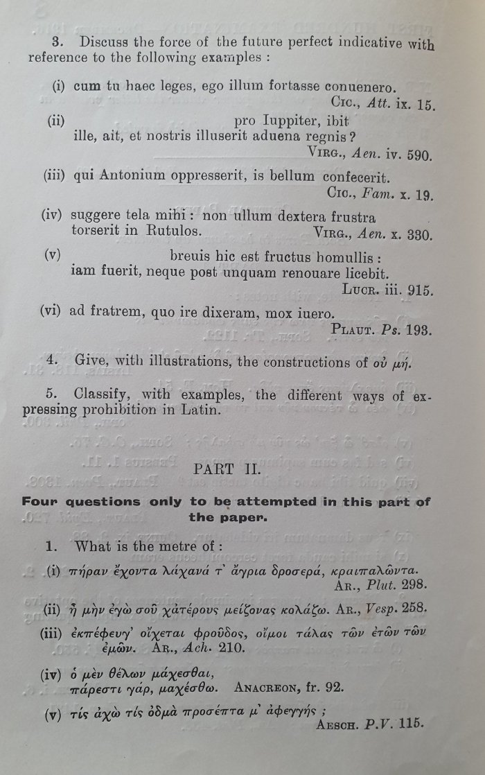 O Tempora: Classics Exams from Times Past – Antigone